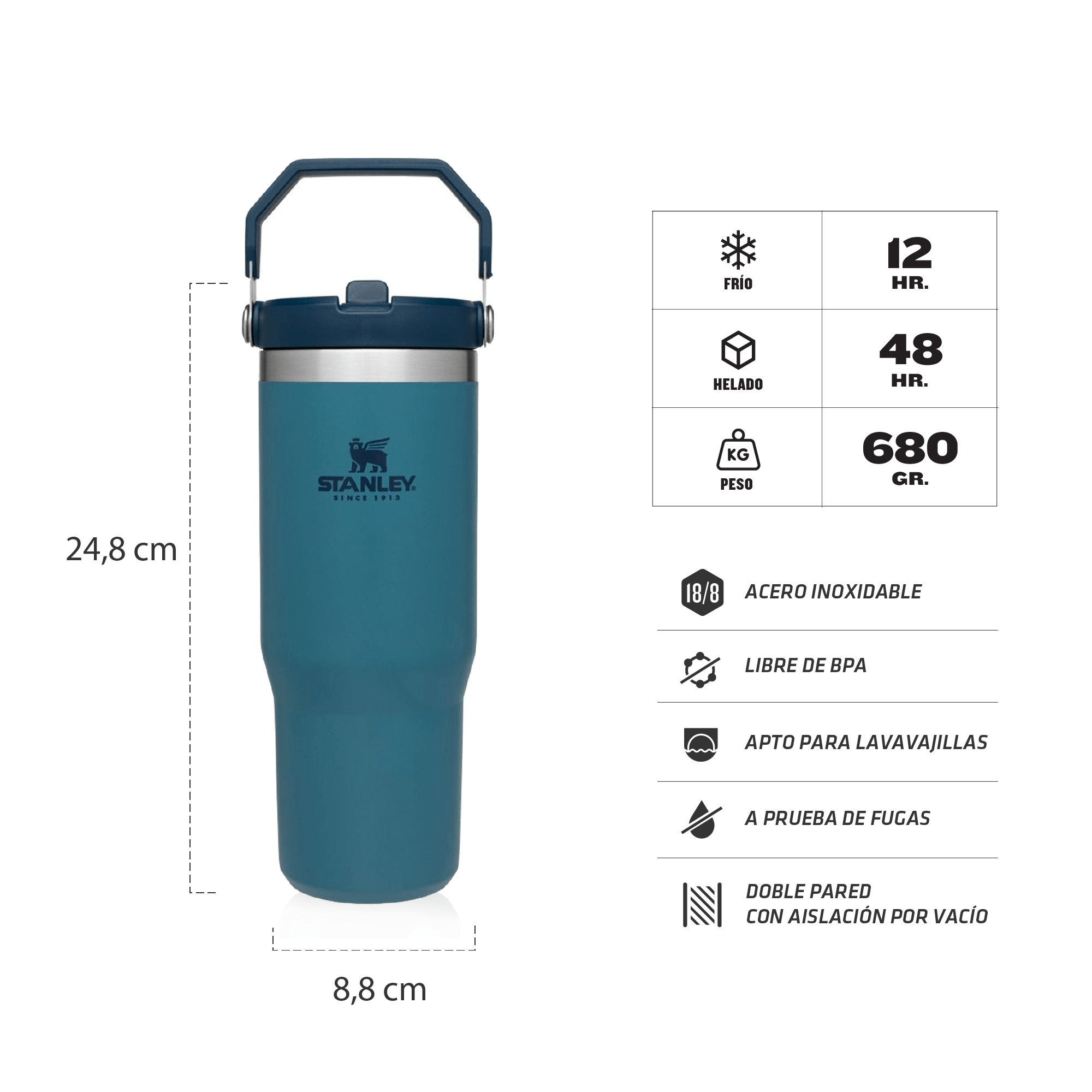 Flip Straw Tumbler 887 ml, comprá online | Stanley Argentina - Stanley ...