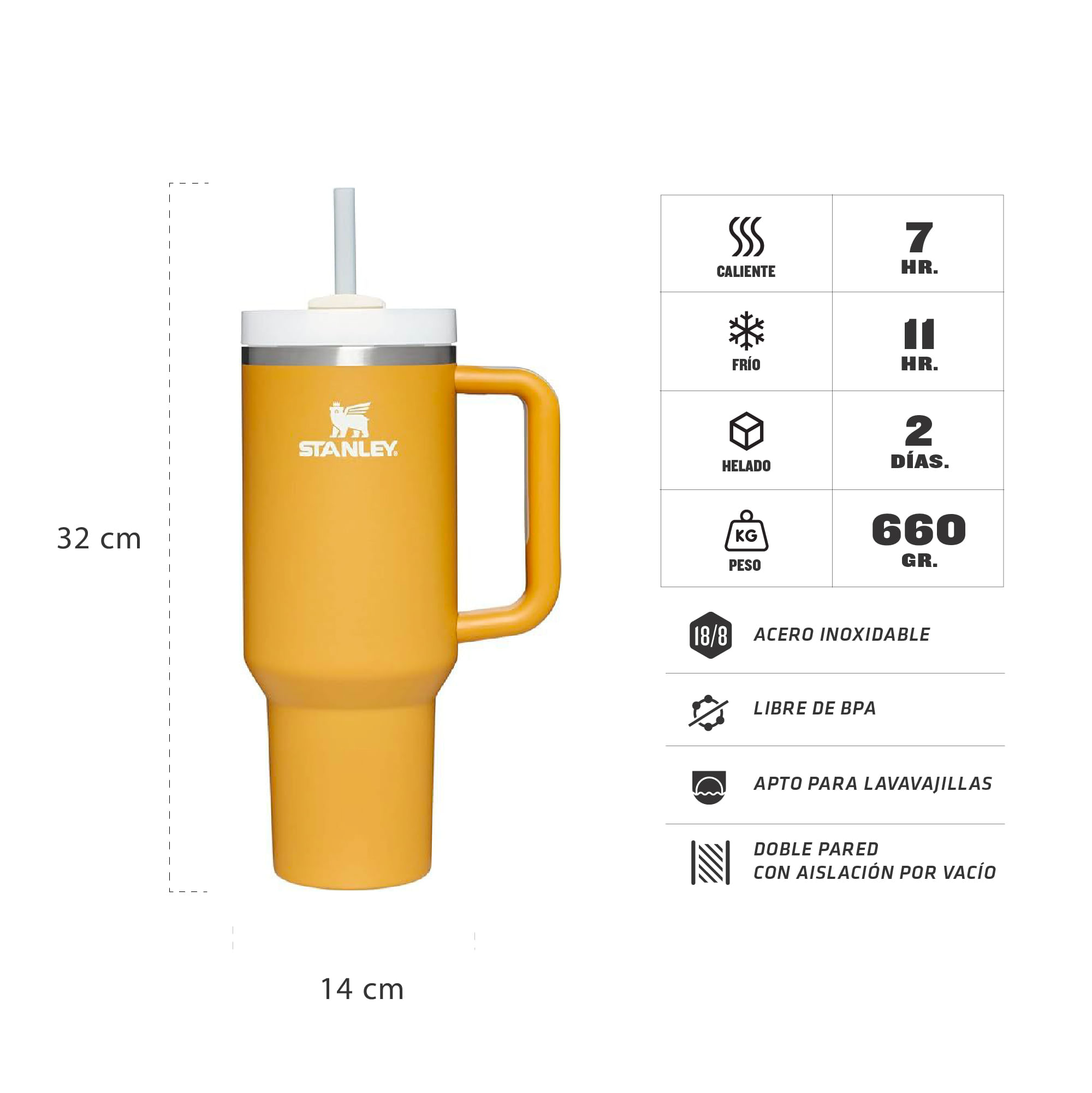 Vaso Stanley Quencher 1.18 Lts STEEL SHALE | Stanley Argentina ...